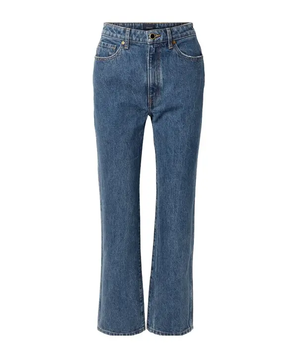 Khaite High-rise Straight-leg Jeans