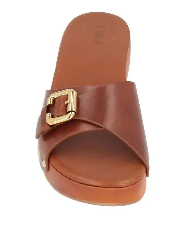 Chloé Leather Slip-on Shoes