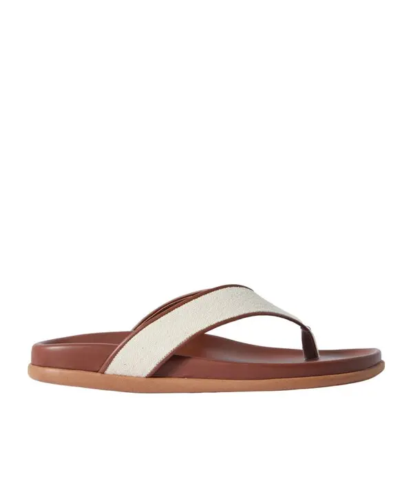 ANCIENT GREEK SANDALS Canvas Flip Flops