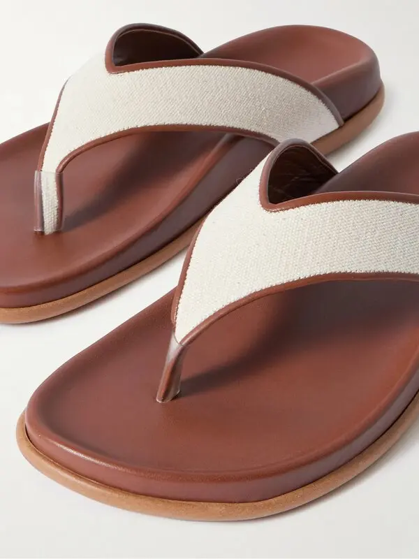 ANCIENT GREEK SANDALS Canvas Flip Flops
