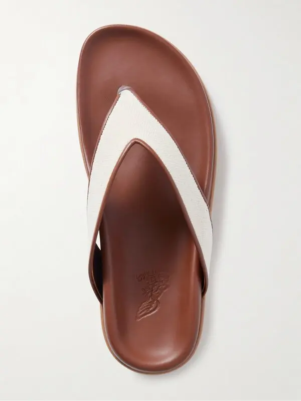 ANCIENT GREEK SANDALS Canvas Flip Flops