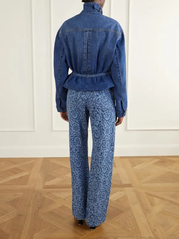 Dries Van Noten High-collar Denim Jacket