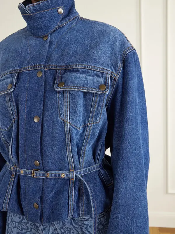 Dries Van Noten High-collar Denim Jacket