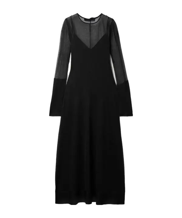 Proenza Schouler Silk Maxi Dress - Black