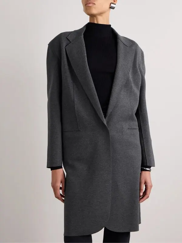 Norma Kamali Oversized Cotton-blend Blazer