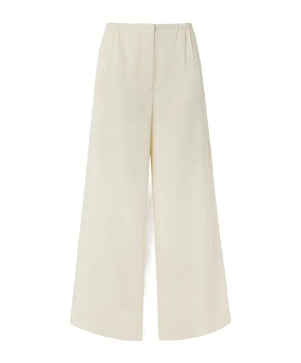 Proenza Schouler Meadow Pleated Twill Wide-leg Pants - No