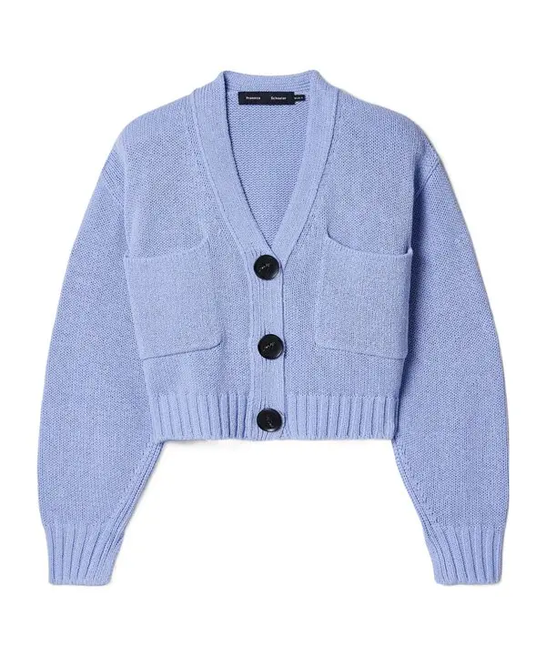 Proenza Schouler Sofia Cropped Cotton-blend Cardigan