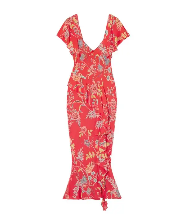 Etro Floral-print Crepe Midi Dress