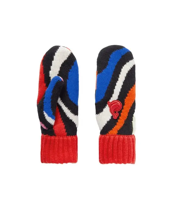 Emilio Pucci Wool-jacquard Mittens