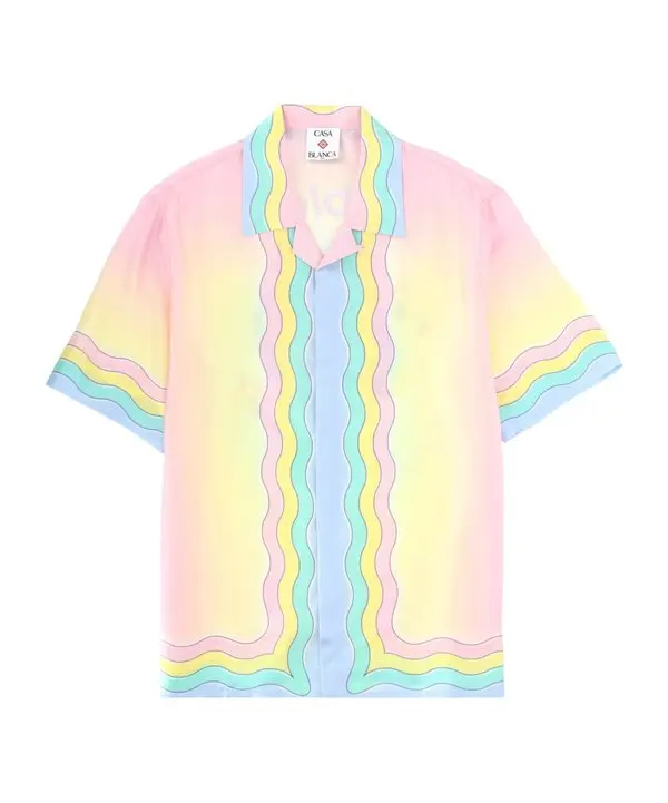 Casablanca Short Sleeve Camp Collar Shirt
