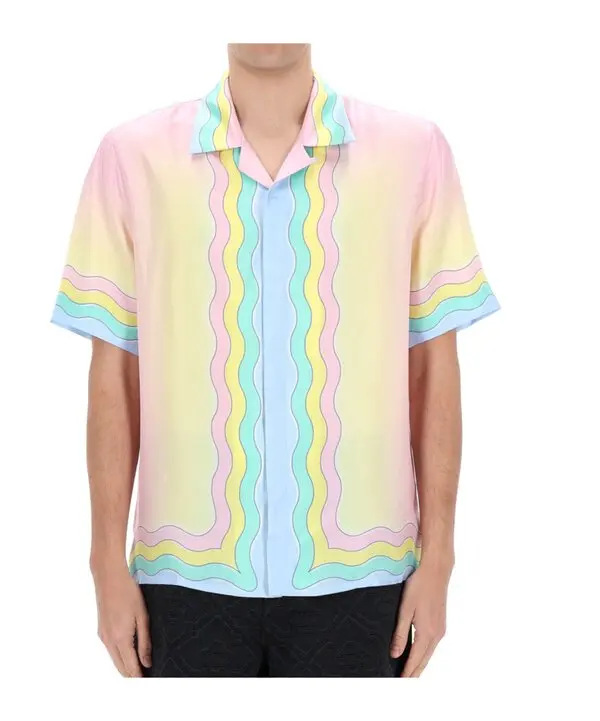Casablanca Short Sleeve Camp Collar Shirt
