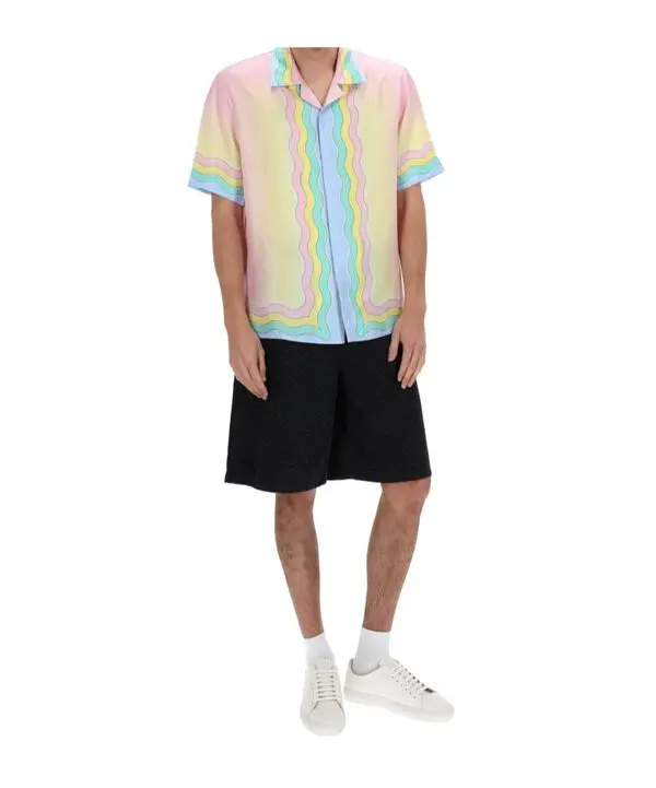 Casablanca Short Sleeve Camp Collar Shirt
