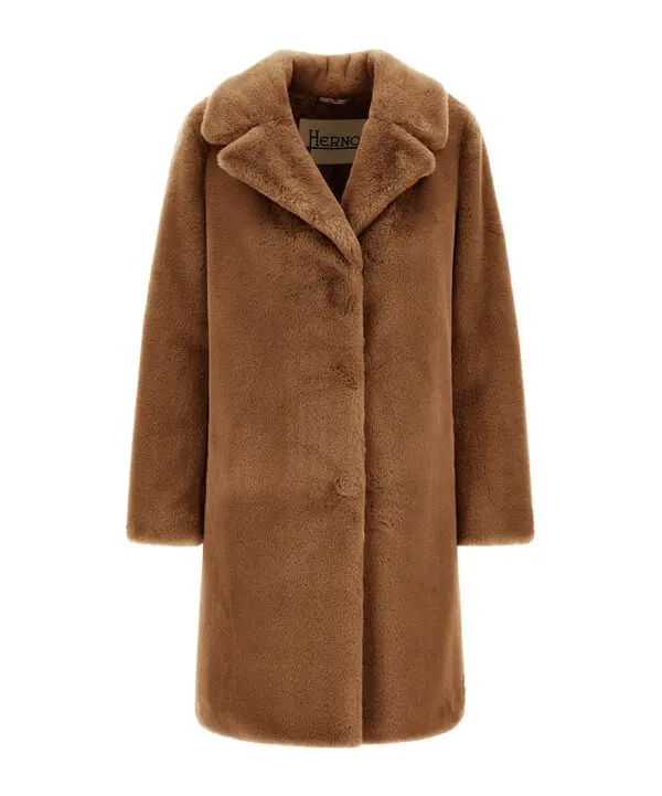 Herno Alpaca Jacket With Fringing