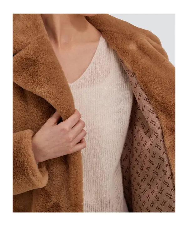 Herno Alpaca Jacket With Fringing