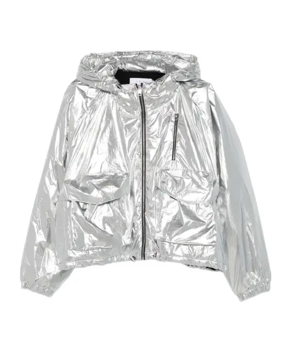 IRO PARIS Metallic Hooded Jacket