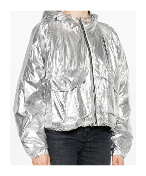 IRO PARIS Metallic Hooded Jacket
