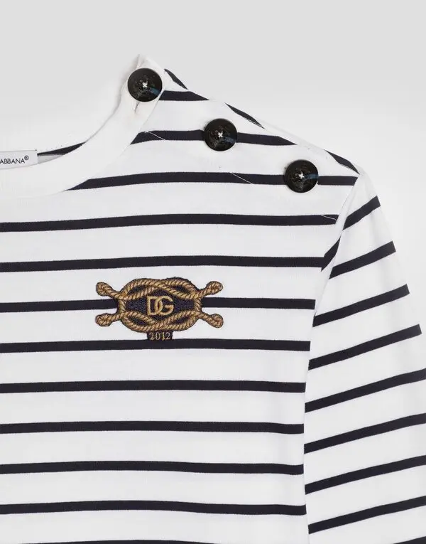 Dolce & Gabbana Stripped Jersey T-shirt