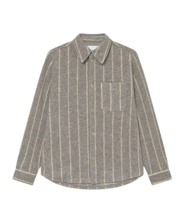 LES DEUX Striped Overshirt