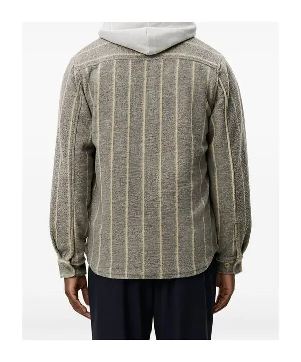 LES DEUX Striped Overshirt