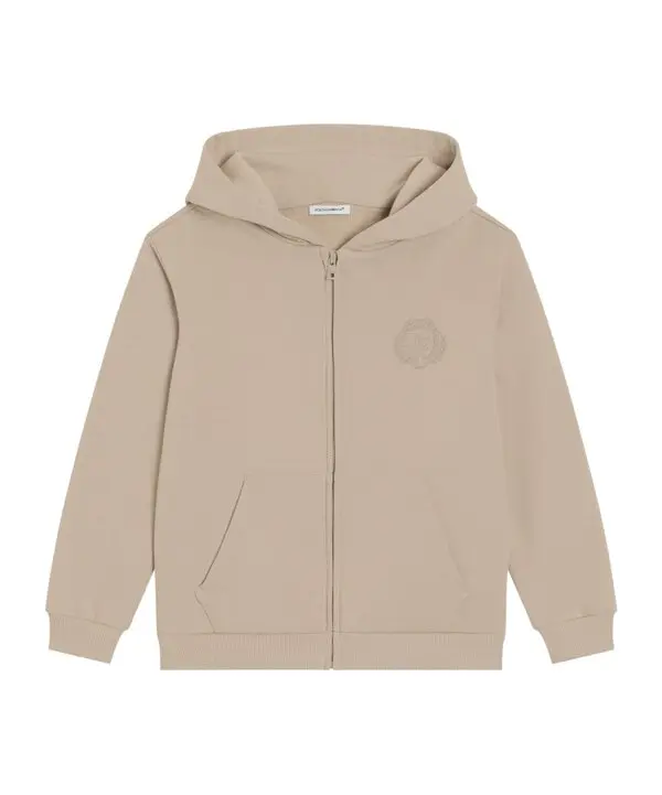 Dolce & Gabbana Logo-embroidered Zip-up Hoodie