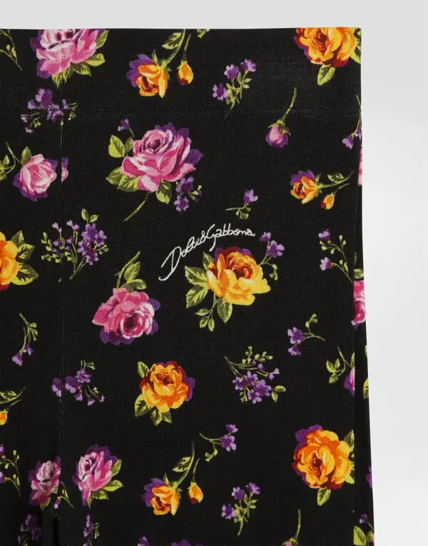 Dolce & Gabbana Floral Flared Trousers