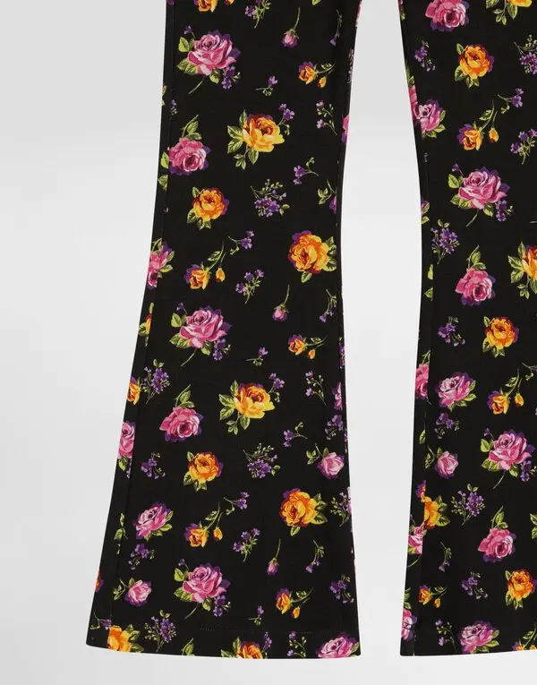 Dolce & Gabbana Floral Flared Trousers