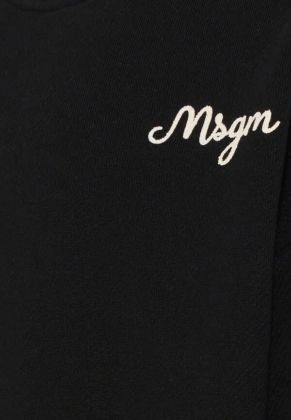 MSGM Double-layered Logo Sweatshirt
