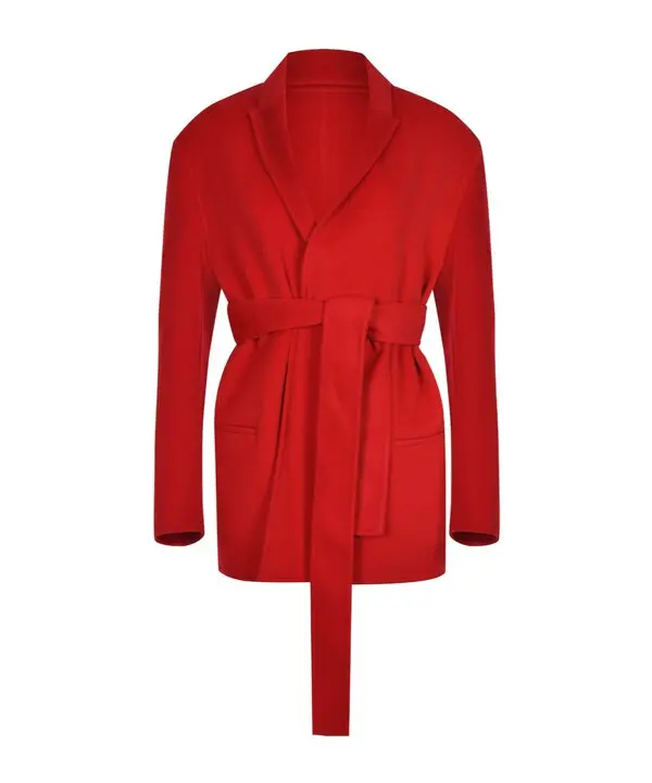 Alberta Ferretti Long-sleeve Belted Jacket