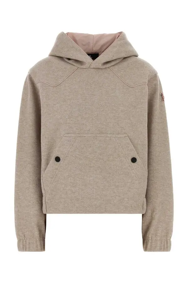 Moncler Sand Flannel Sweatshirt - Brown