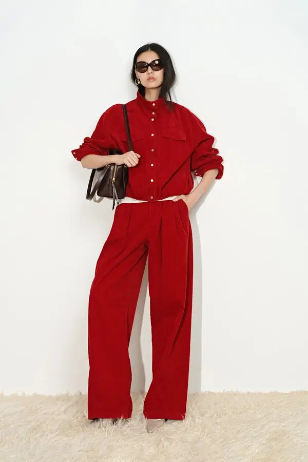 Fabrique Honora Balloon Jacket In Cotton Corduroy