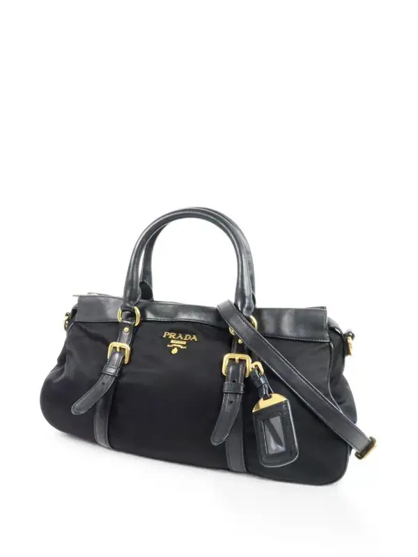 Prada Buckle-detail Tote Bag