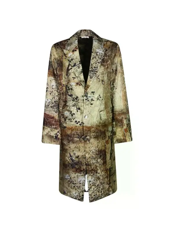 PIERRE-LOUIS MASCIA Floral-print Jacquard Coat
