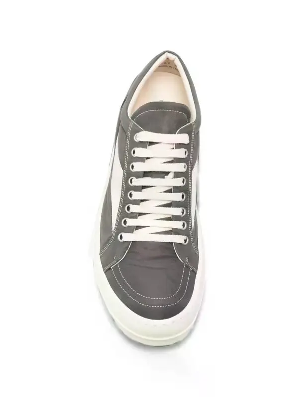 Rick Owens Leather-trim Panelled Sneakers - Grey