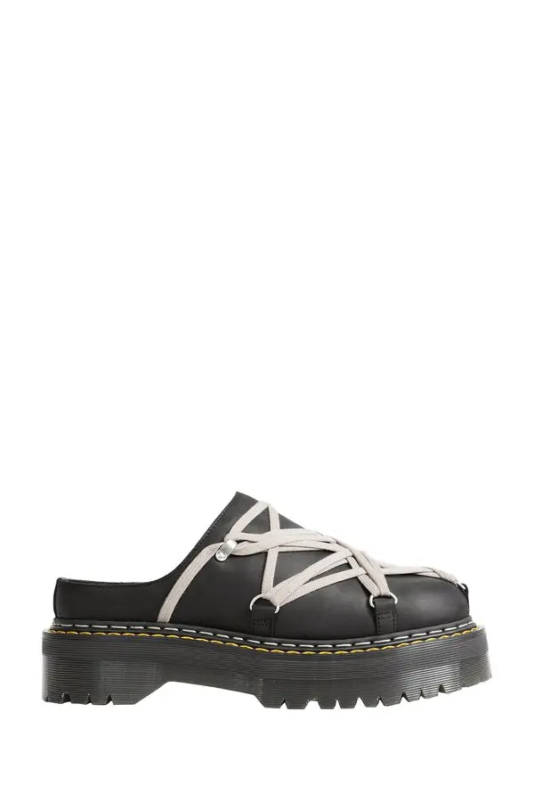 Rick Owens Dr. Martens X Quad Sole Megalace Mules