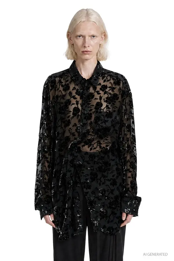 ANN DEMEULEMEESTER Elisabeth Long High Comfort Shirt