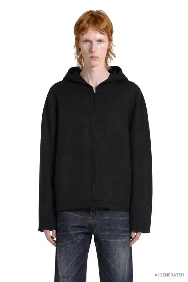 Acne Studios Hooded Cashmere Jacket