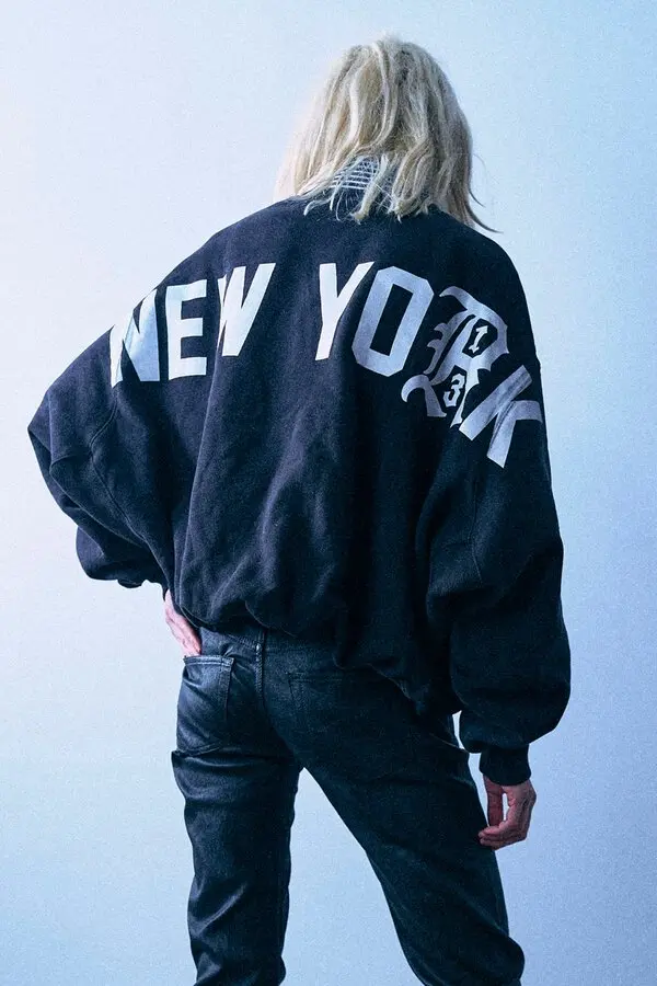 R13 New York 13 Balloon Crewneck