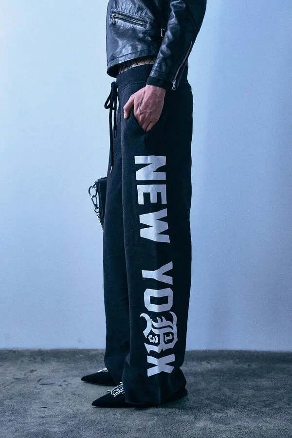 R13 New York 13 Wide Leg Sweatpant