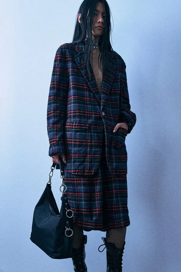 R13 Ragged Blazer With Piping