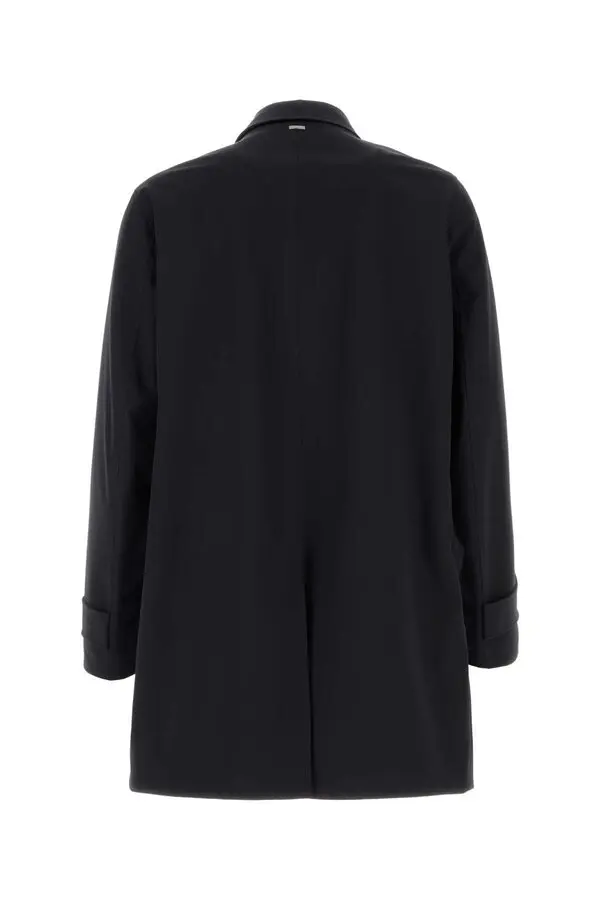 Herno Navy Polyester Raincoat