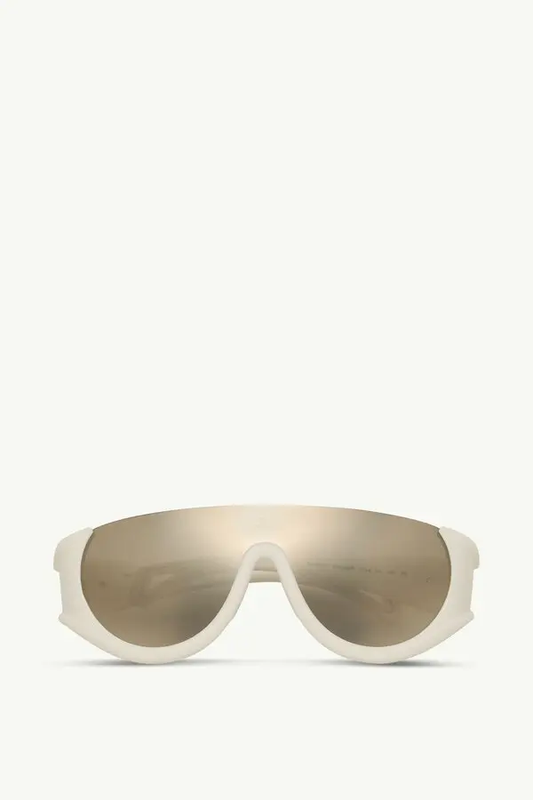 Moncler Pulser Wraparound Sunglasses - White