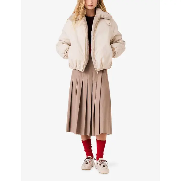 Maje Collared Regular-fit Shell Jacket