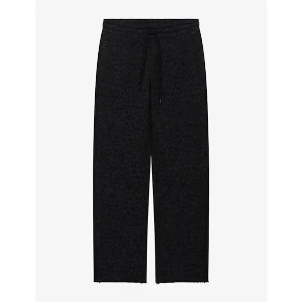 Zadig&Voltaire Chilloh Leopard-print Cotton Jogging Bottoms