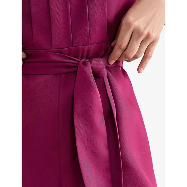 PHASE EIGHT Janine Wide-leg Satin Jumpsuit