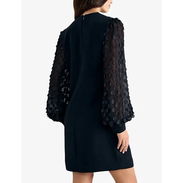 PHASE EIGHT Laura Textured-sleeve Woven Mini Dress