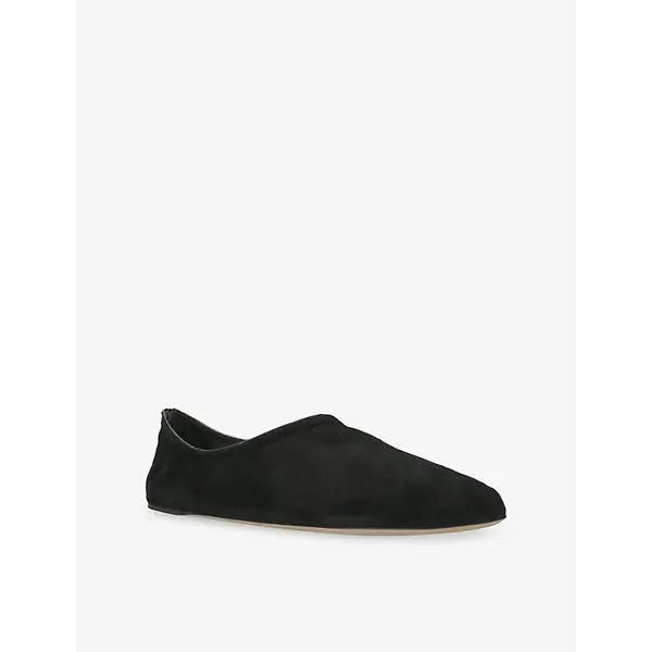 THE ROW Stellene Suede Slippers