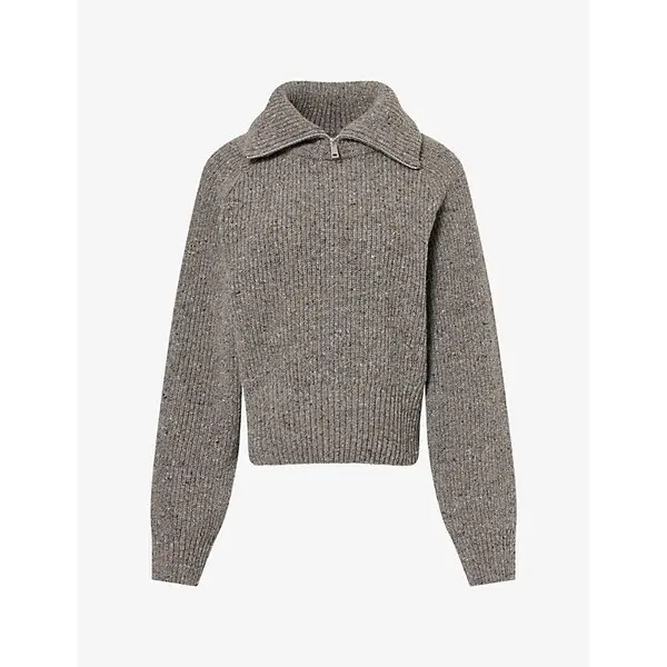 Samsøe Samsøe Saamandy Zip Turtleneck Wool-blend Jumper