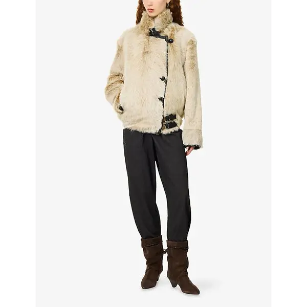 Isabel Marant Étoile Roama Shaggy Shearling Coat