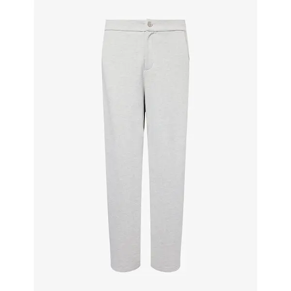 OSCAR OUYANG Stripe Panel Cotton-jersey Jogging Bottoms
