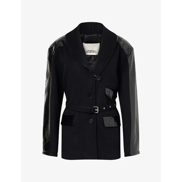 Isabel Marant Étoile Enali Belted Wool And Cashmere-blend Coat